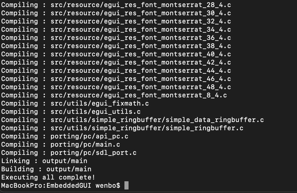 PC调试 — EmbeddedGUI 1.0.0 documentation